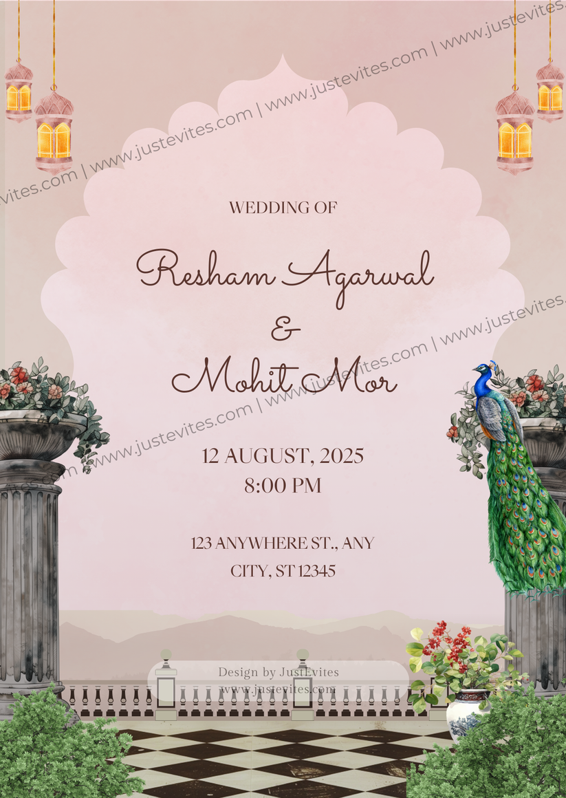 Royal Palace Wedding Invitation – JustEvites